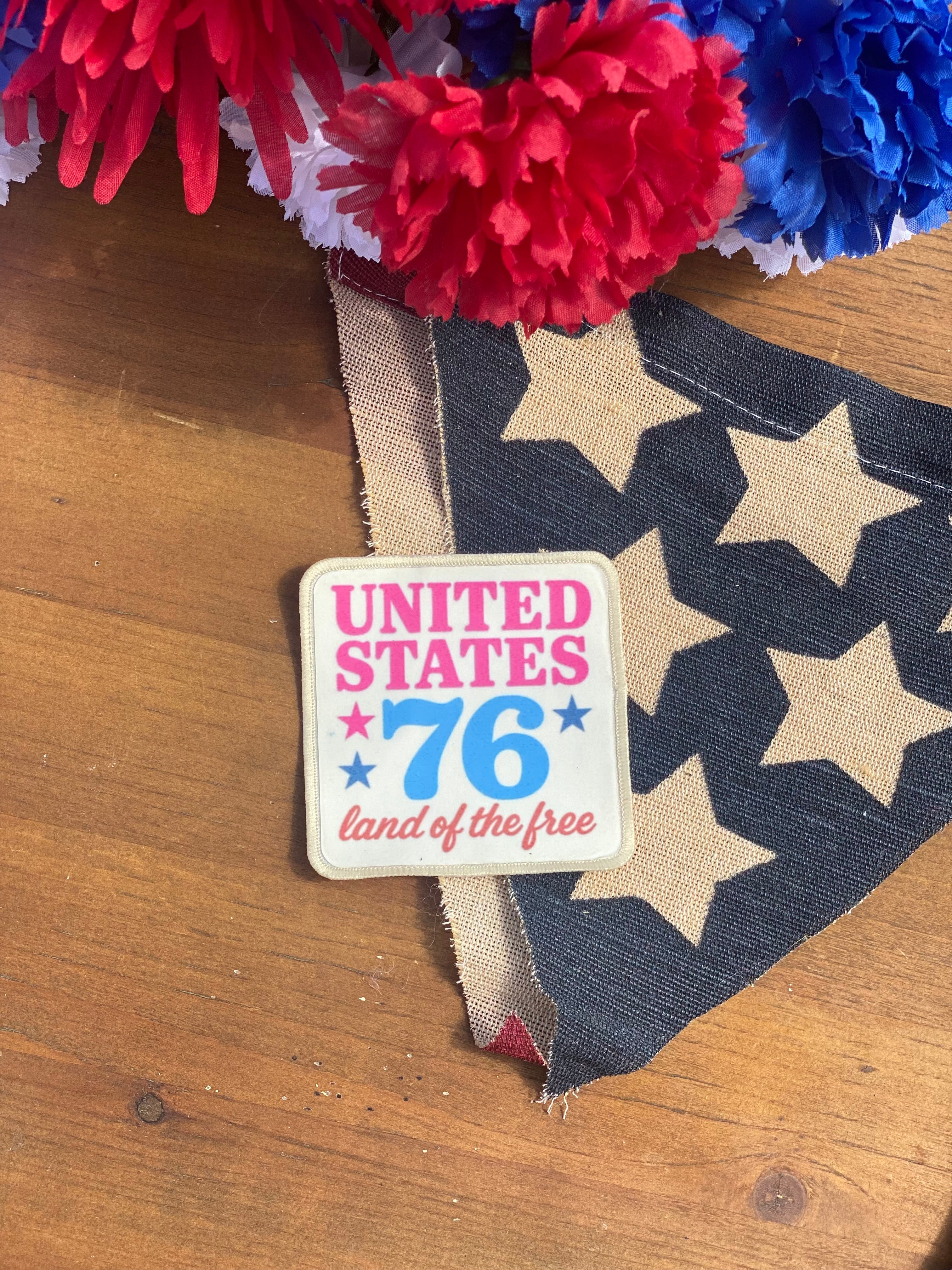 United States 76 ~ Square patch – Polka Dot Emporium